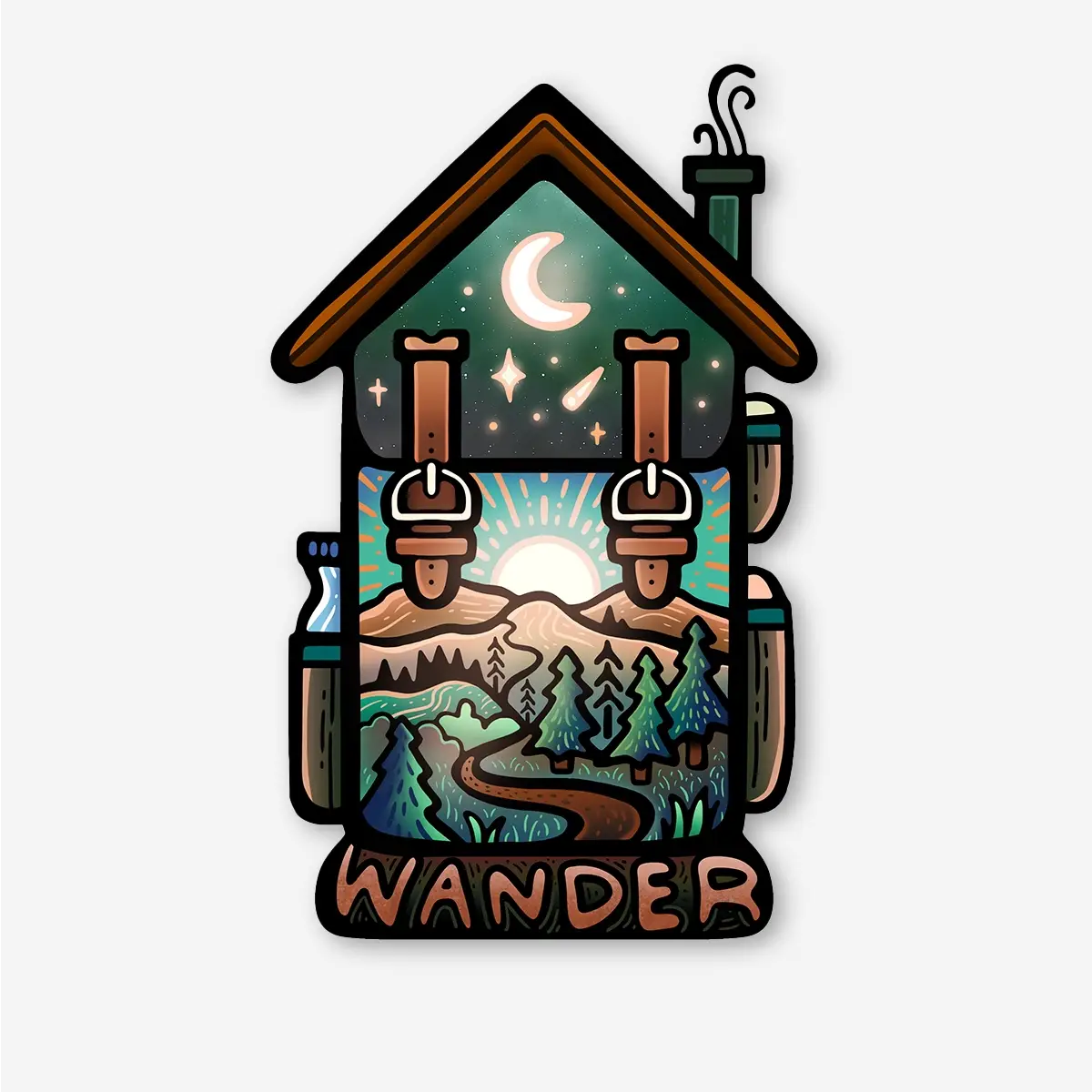 Wander - Sticker Art - Salt